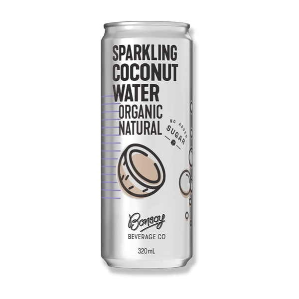 Bonsoy Sparkling Coconut Water – Organic, Vegan & Naturally Flavoured