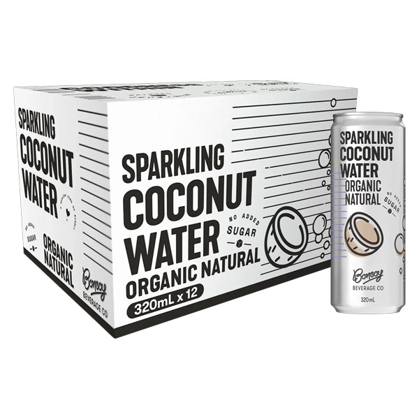 Bonsoy Sparkling Coconut Water – Organic, Vegan & Naturally Flavoured